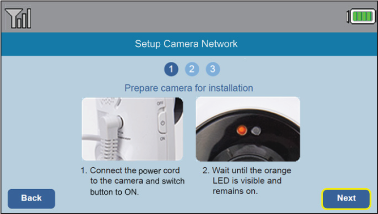 Set up Wi-Fi connection and add camera - RM5752 – VTech