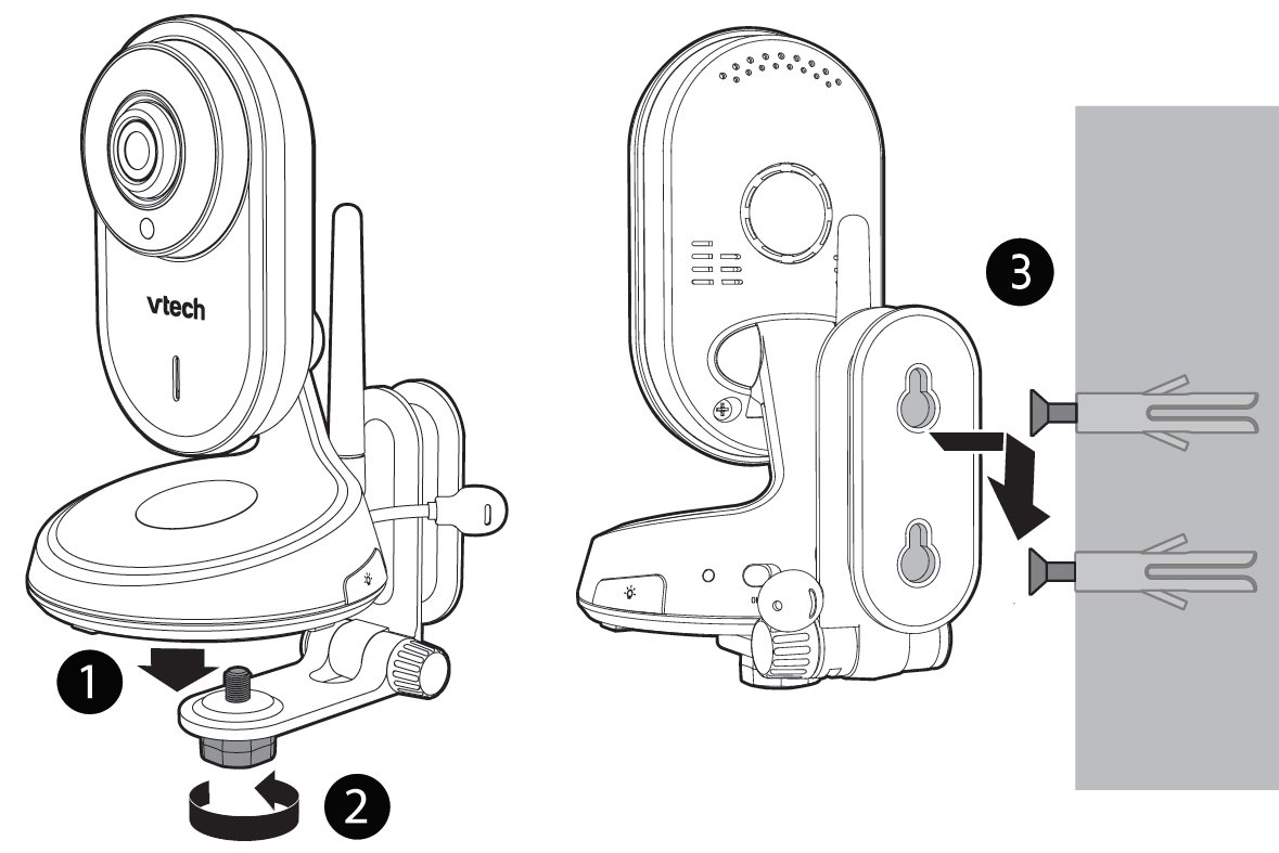 Mount the Baby Unit - VM818HD – VTech
